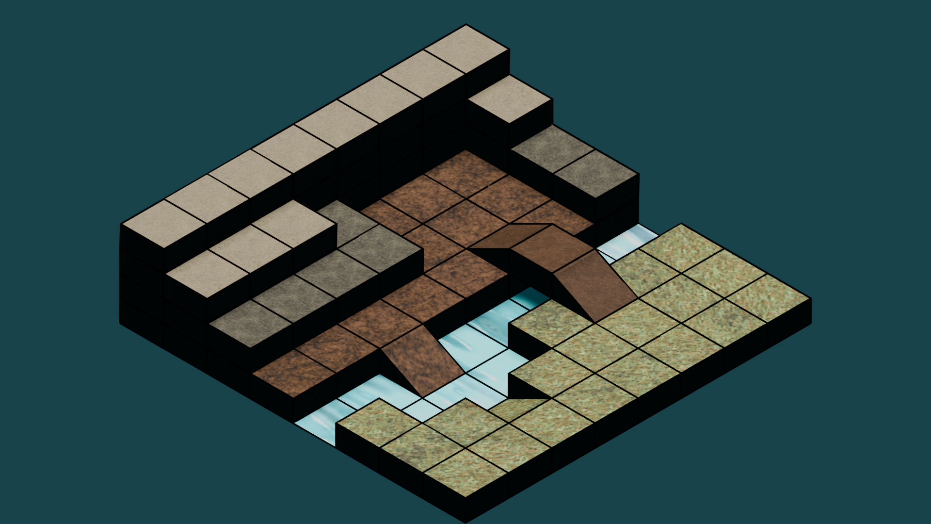 Creating Isometric Battlemaps in Blender